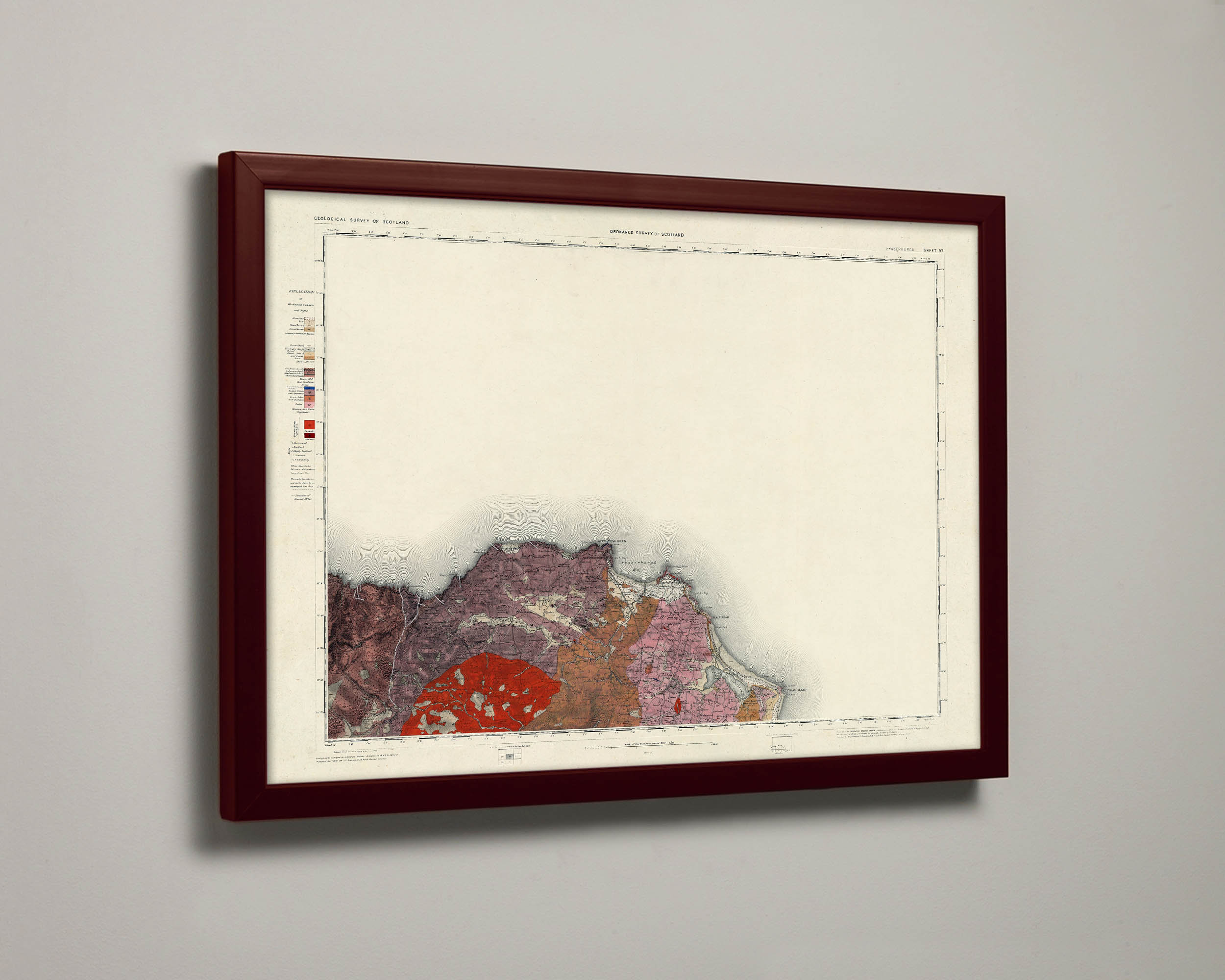 Old Fraserburgh Geological Map - Etsy