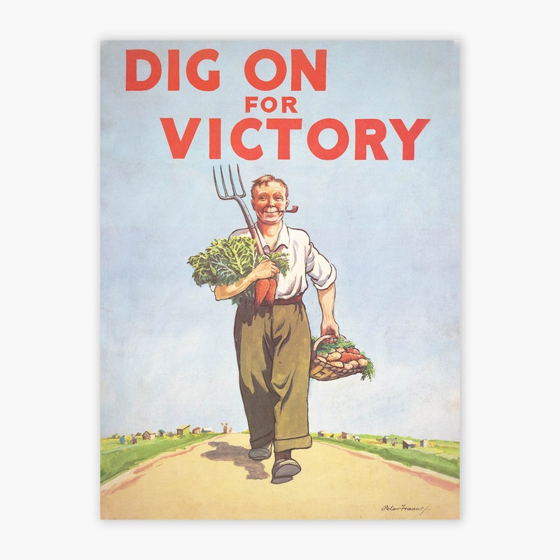 Dig for Victory Poster - Etsy UK