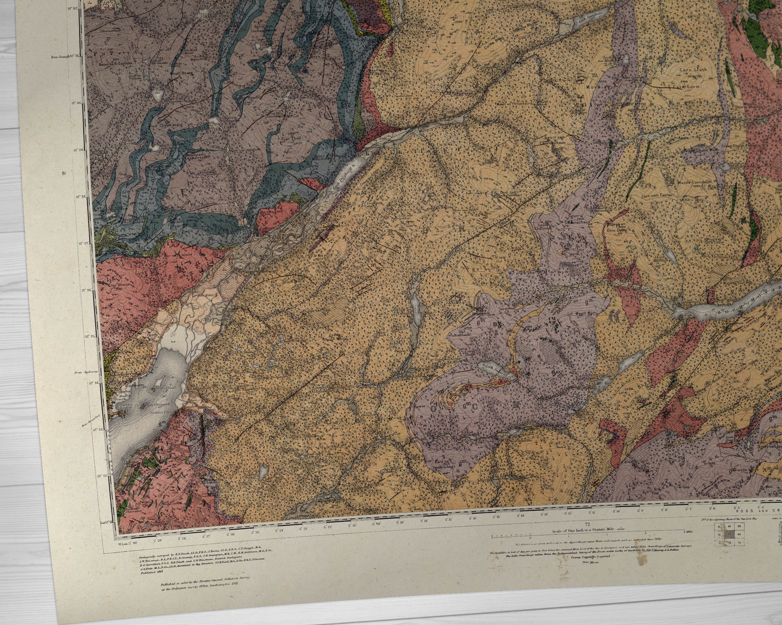 Old Lochcarron Geological Map Jean Town,lochcarron,achentee,achintee ...