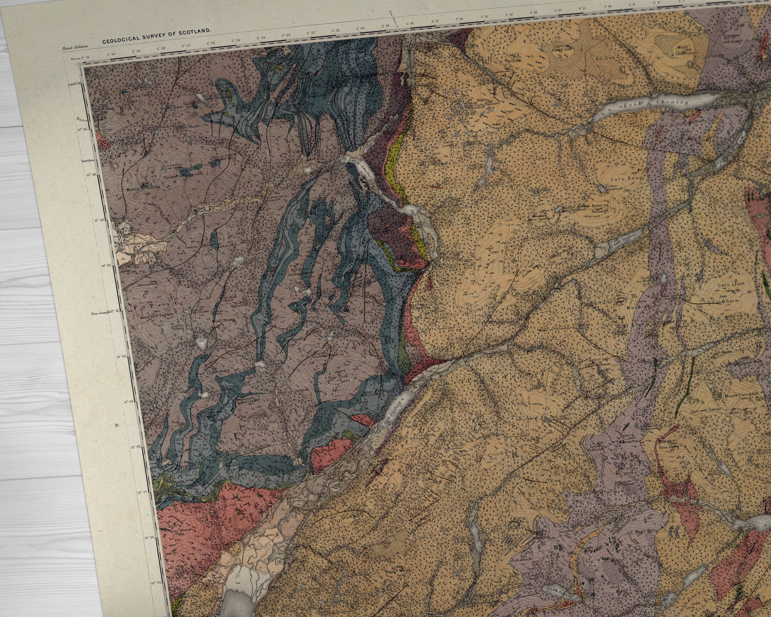 Old Lochcarron Geological Map Jean Town,lochcarron,achentee,achintee ...