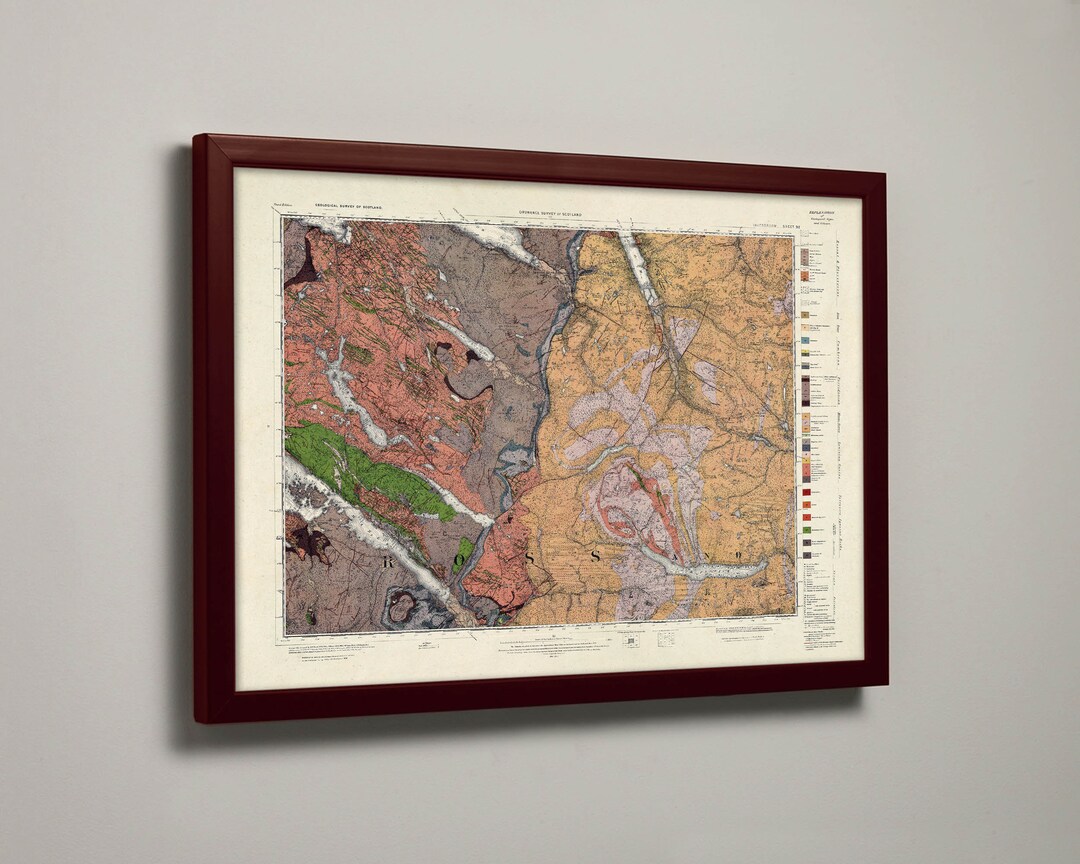 Inverbroom Old Geological Map | inverlael, Inverbroom, Ardcharnich - Etsy