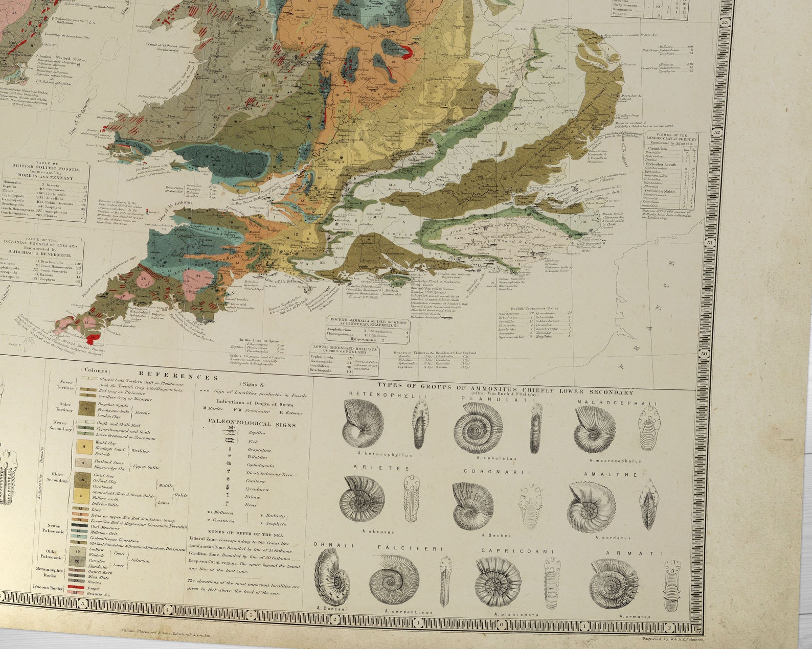 Antique Map of Great Britain 1848, Scotland Map, England Old Map ...
