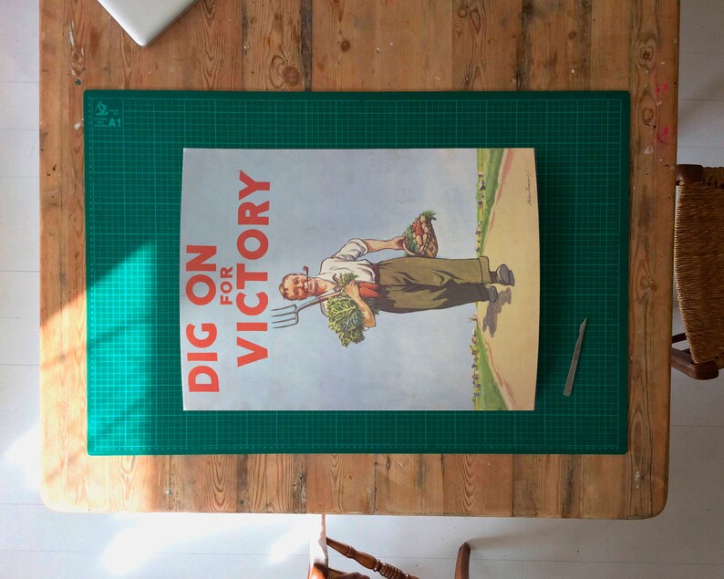 Dig on for Victory Poster WWII World War Two Poster - Etsy