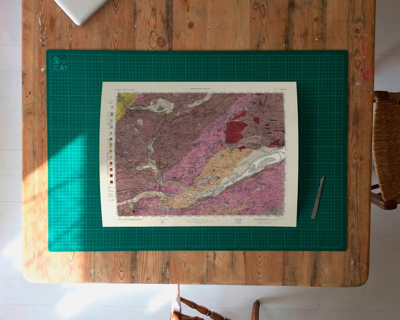 Old Perth Geological Map Perth,new Scone,kinfauns,luncarty,tayside ...