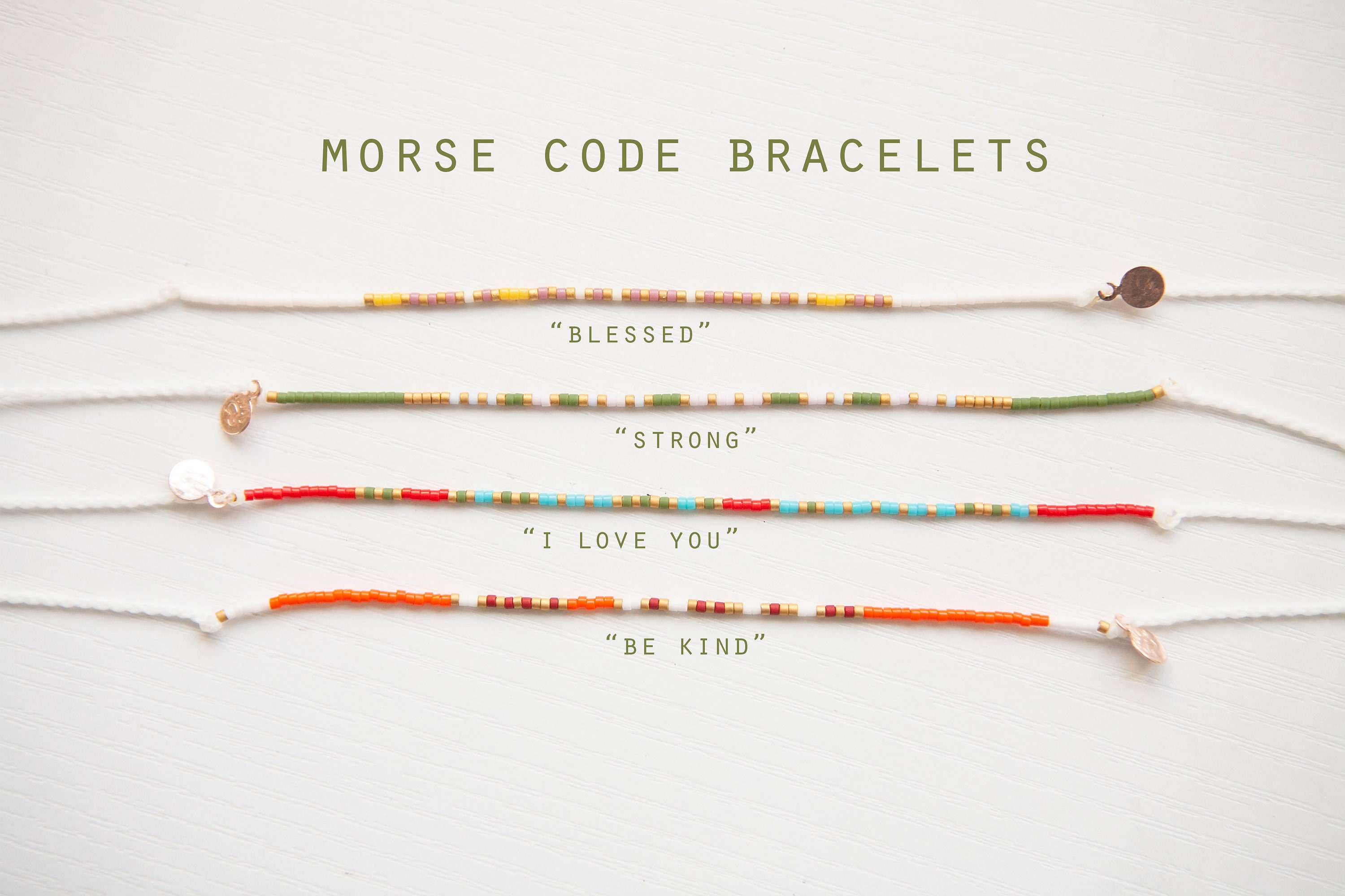 Morse Code Bracelets/anklets - Etsy