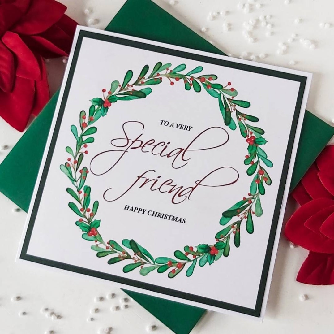 Christmas Card for Special Friend - Etsy