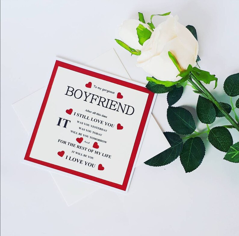 Anniversary Card for Partner Valentine's Card for Partner - Etsy UK