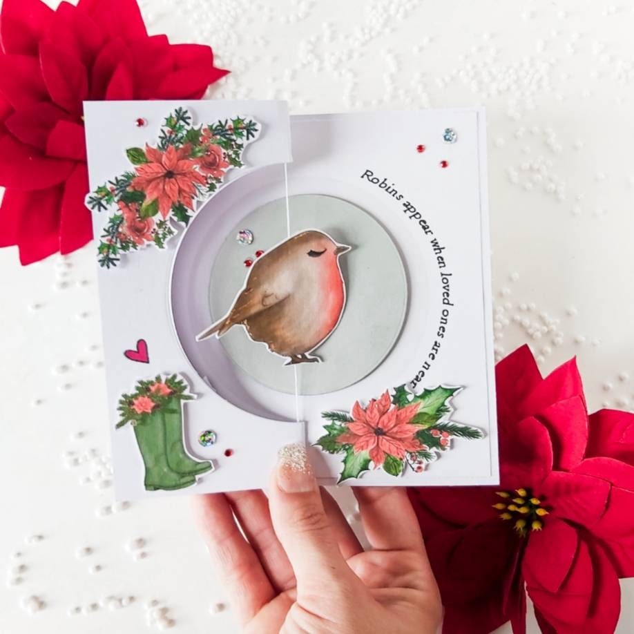 Robin Christmas Card, Robin Gift Lost Loved One, Cute Robin Card ...