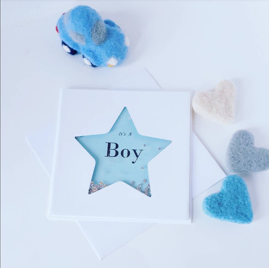 It's a Boy Card, Personalised New Baby Boy Card - Etsy