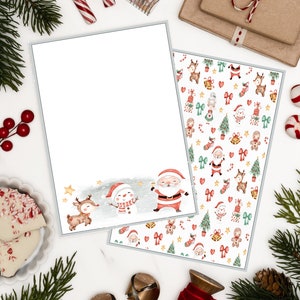 Printable Christmas Writing Paper Bundle - Etsy