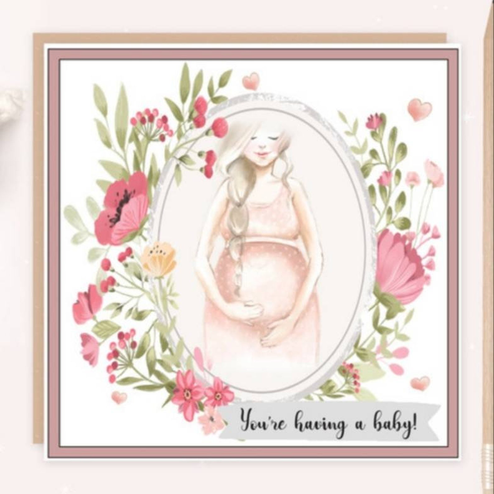 You're Having a Baby Personalised Card for New Parents | Etsy