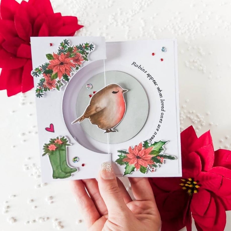 Robin Christmas Card Robin Gift Lost Loved One Cute Robin - Etsy UK