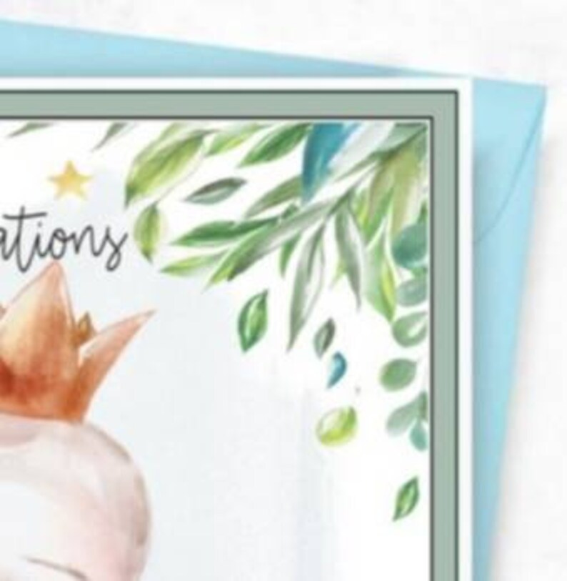 New Baby Boy Card It's a Boy Card Personalised Baby Card - Etsy