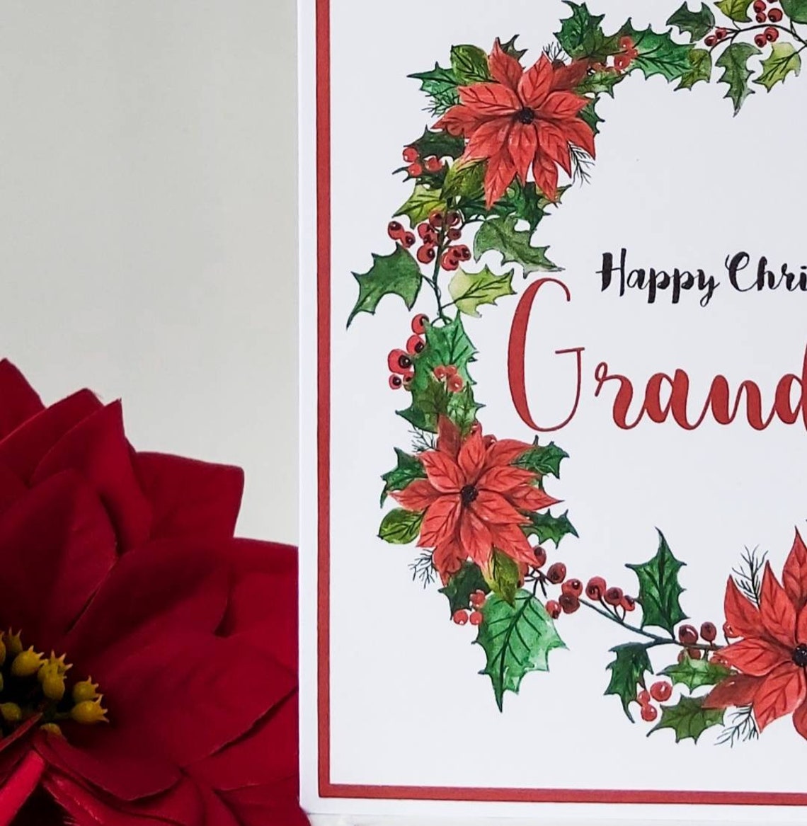 Grandma Christmas Card, Christmas Card for Grandma, Nana Card for ...