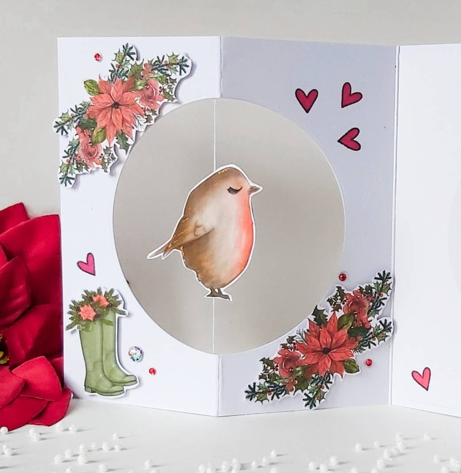 Robin Christmas Card Robin Gift Lost Loved One Cute Robin | Etsy