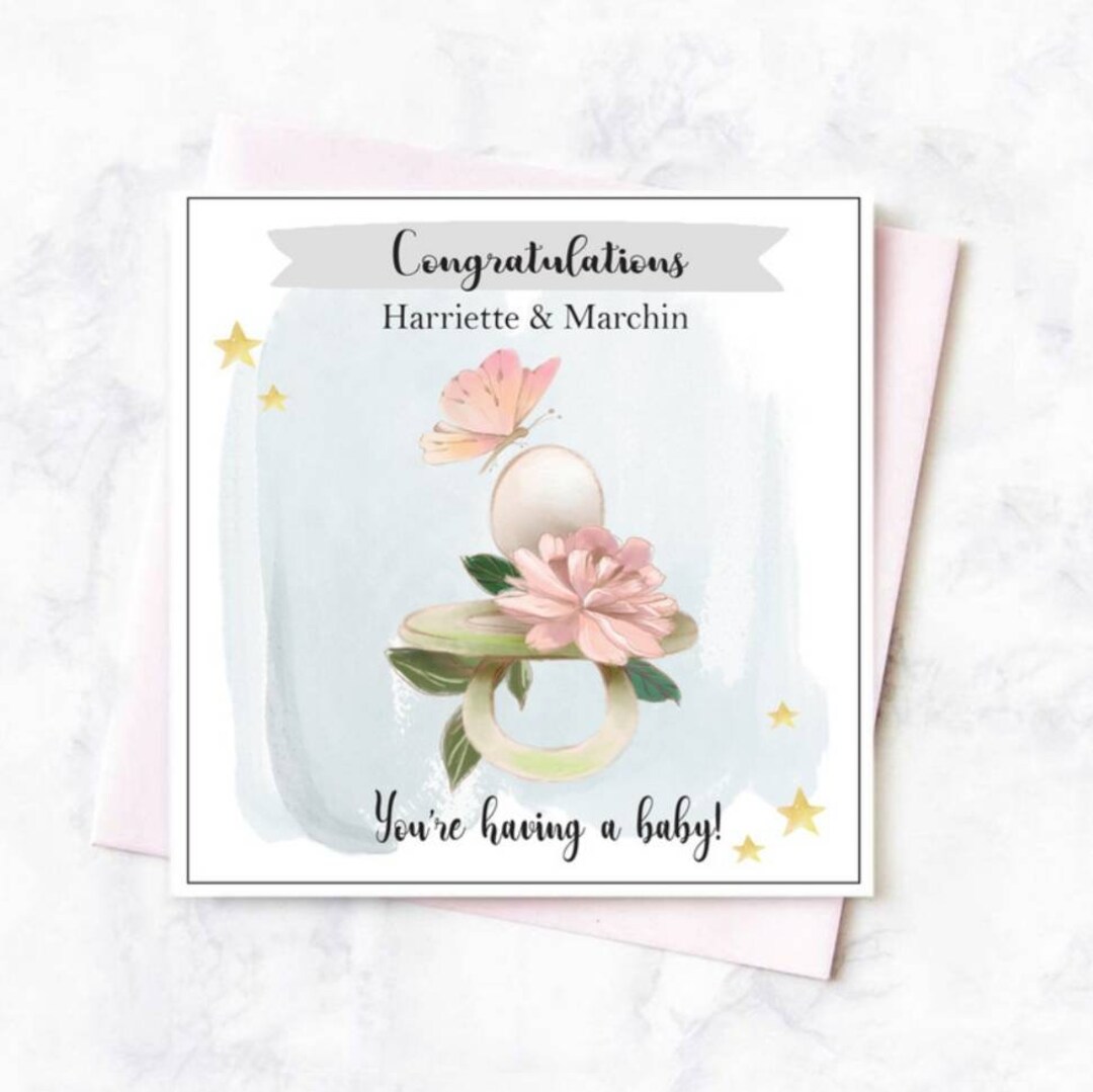 You're Having a Baby Personalised Card for New Parents - Etsy