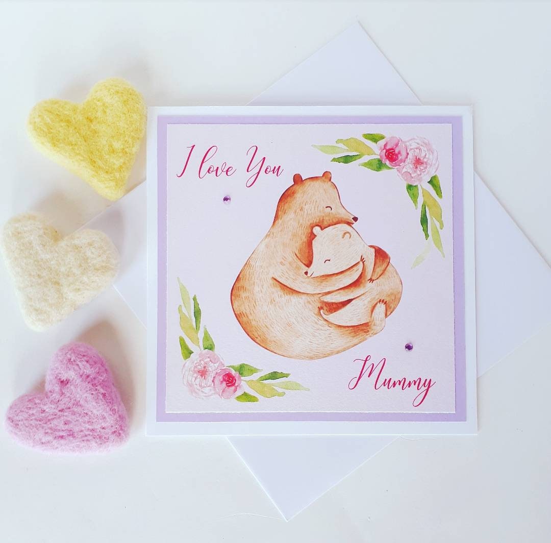 Mummy I Love You Card - Etsy