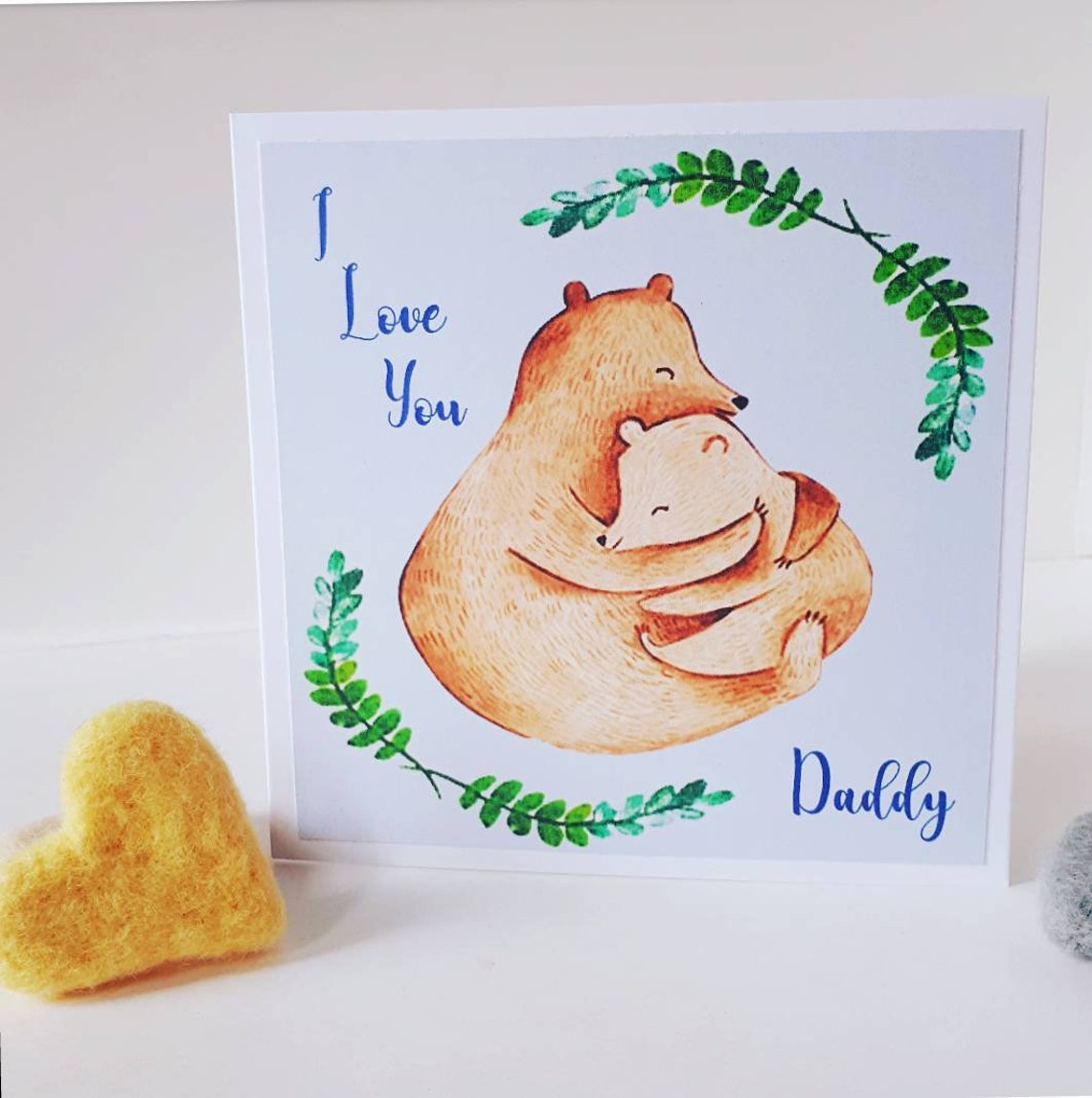 I Love You Daddy Card Card for Daddy Daddy Birthday Card | Etsy