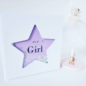 It's a Girl Card, Personalised New Baby Girl Card - Etsy