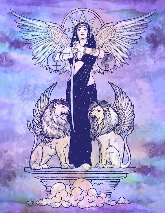 Ishtar Goddess Drawing