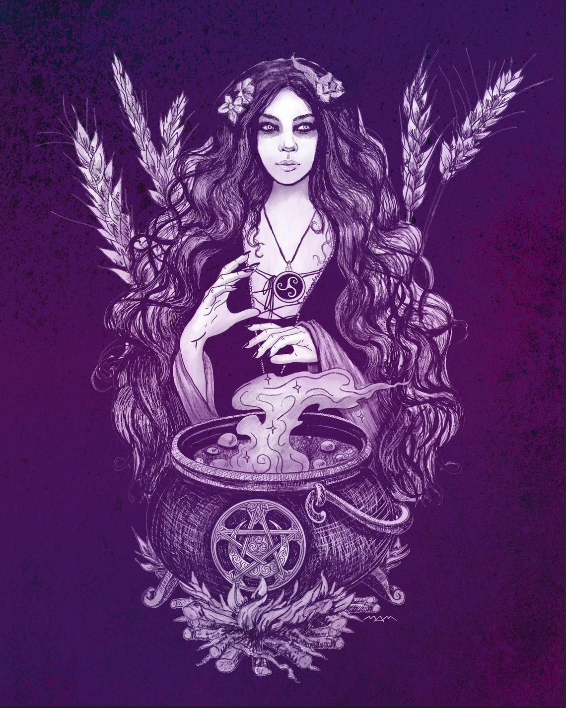 Cerridwen-cauldron-goddess-witchcraft-witchy-altar-pagan-fine - Etsy