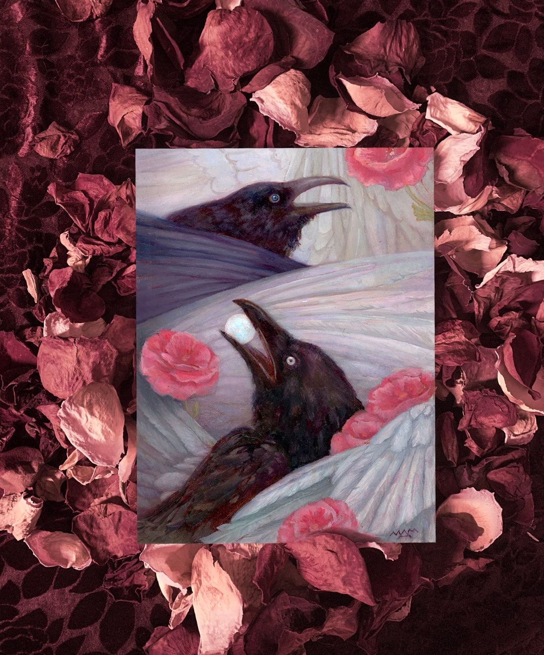 RAVEN Art Print on Paper-raven Art-dark Art-crow-witch-pagan-witchcraft ...