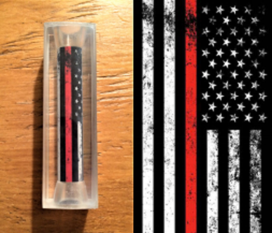 Thin Red Line Flag Pen Blank #086 - Etsy