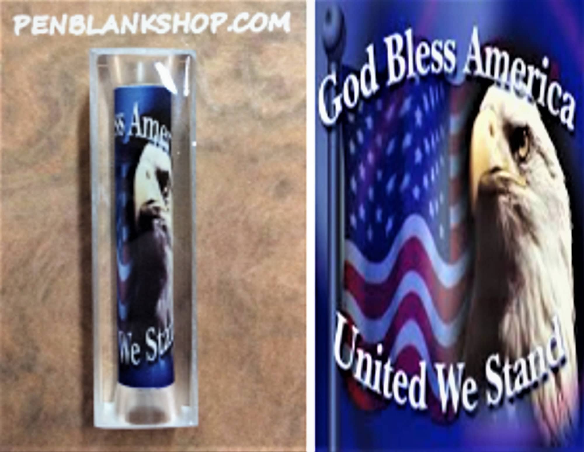 Pledge of Allegiance Flag Pen Blank #142 — Pen Blank Shop