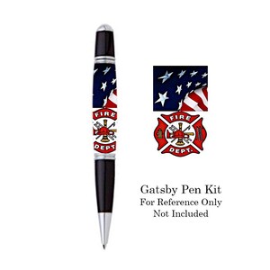American Flag Firefighter Pen Blank #087 - Etsy