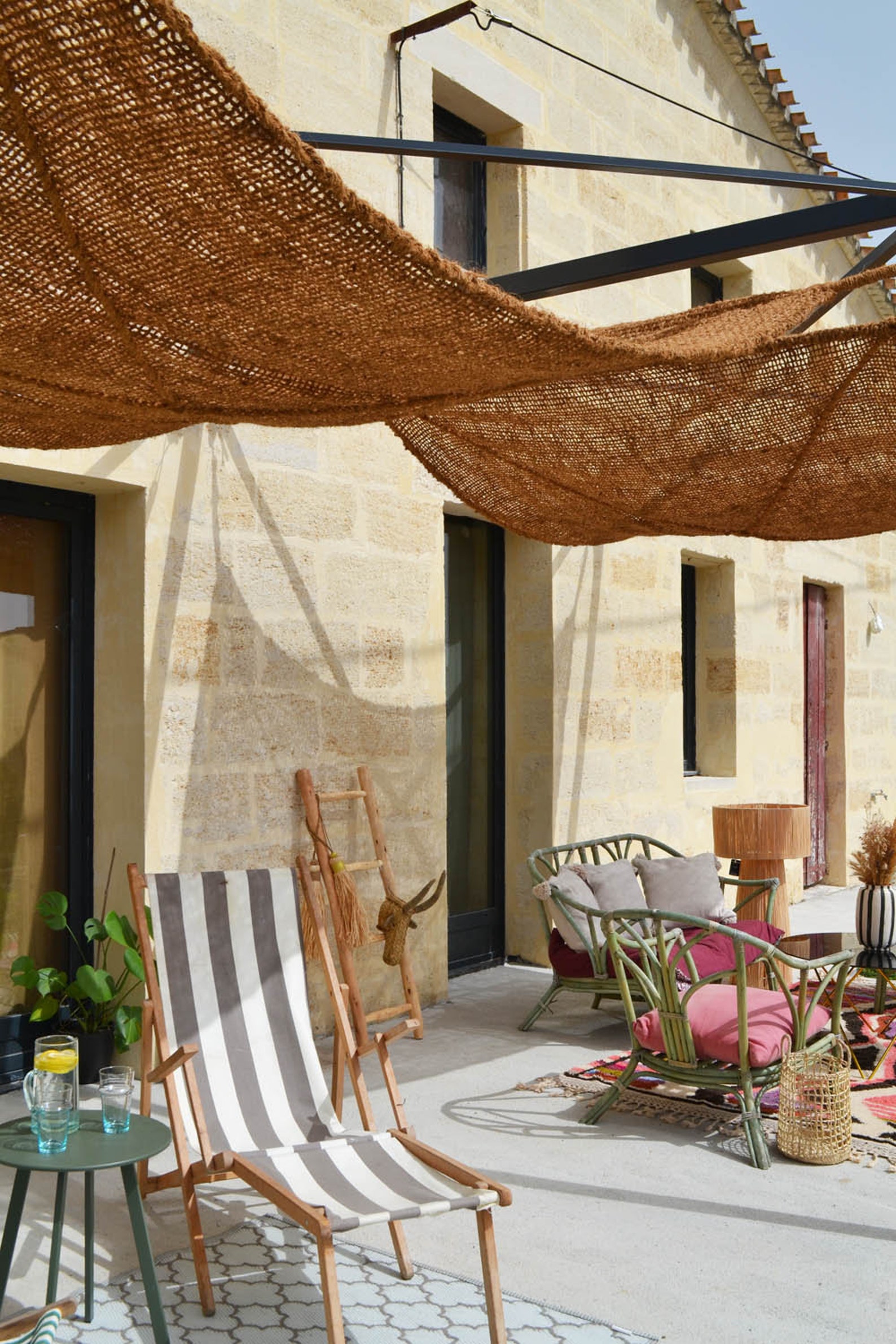 Coconut Fiber Shade Sail // Coconut Fiber Shade // Several Sizes ...
