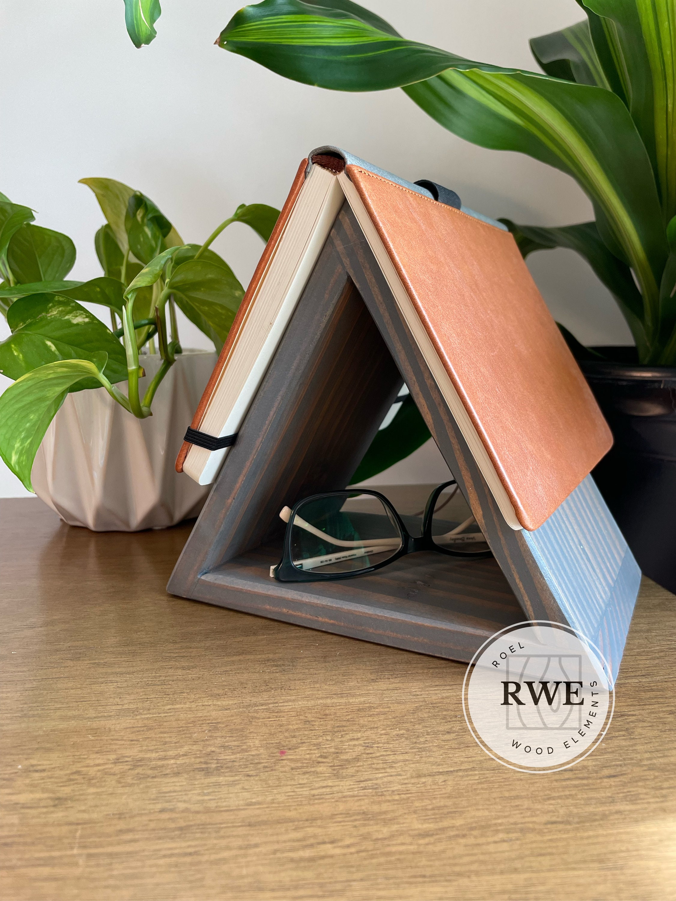 Wood Book Mark Wedge | Wood Book Mark | Night Stand Book Mark | Night ...
