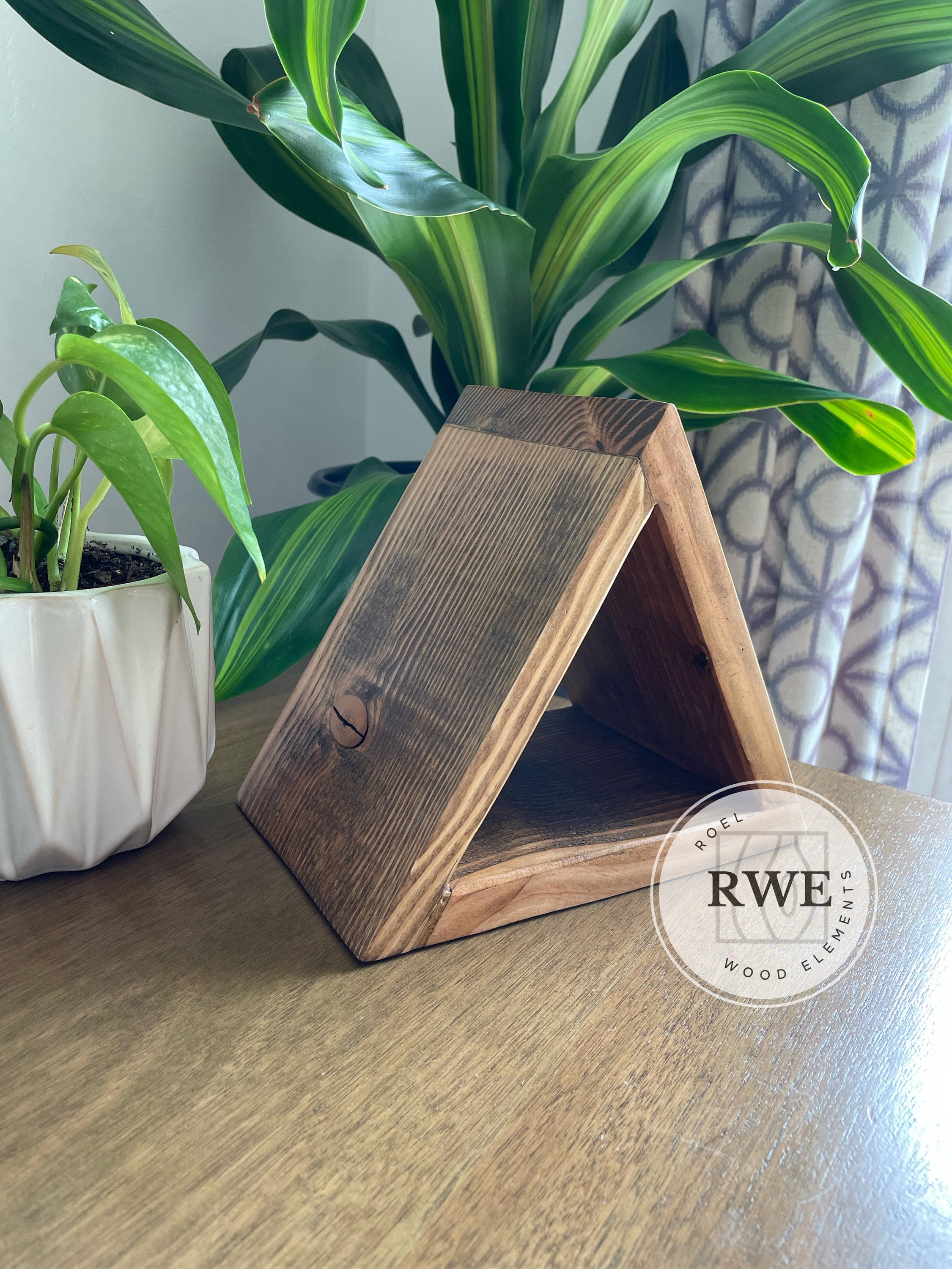 Wood Book Mark Wedge Wood Book Mark Night Stand Book Mark Night Stand Organization Bedside ...