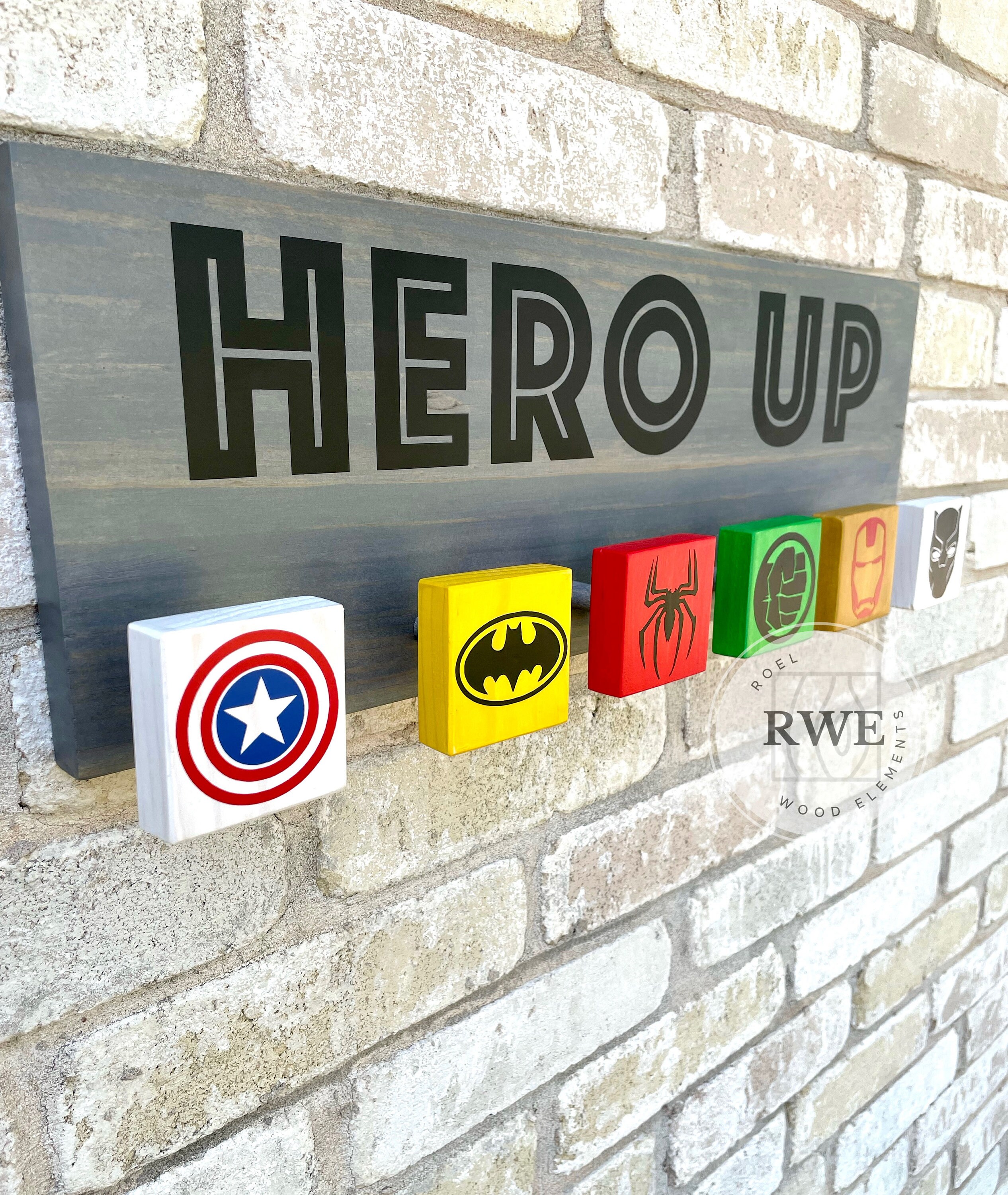 HERO UP Wall Hooks | Super Hero Costume Holder | Backpack Holder | Wall ...