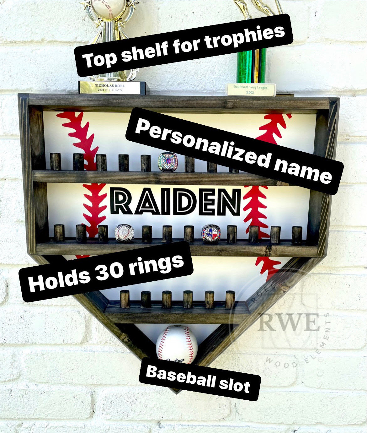 Baseball Ring Holder Baseball Ring Display Ring Holder - Etsy