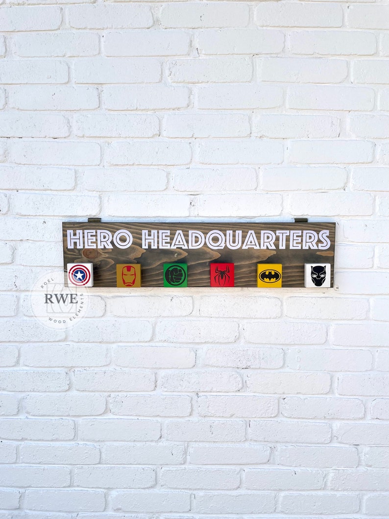 HERO HEADQUARTERS Wall Hooks Super Hero Costume Holder - Etsy