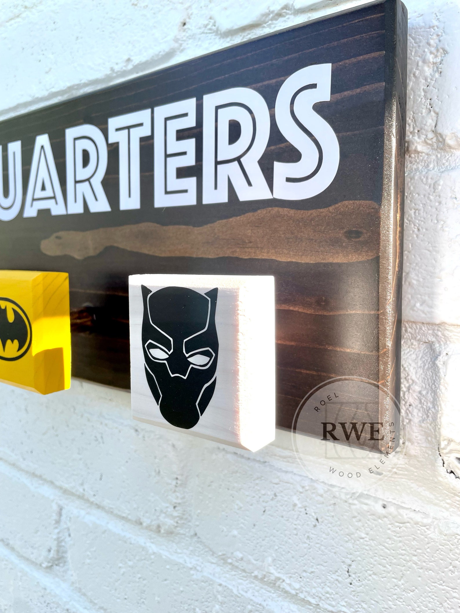 HERO HEADQUARTERS Wall Hooks | Super Hero Costume Holder | Backpack ...