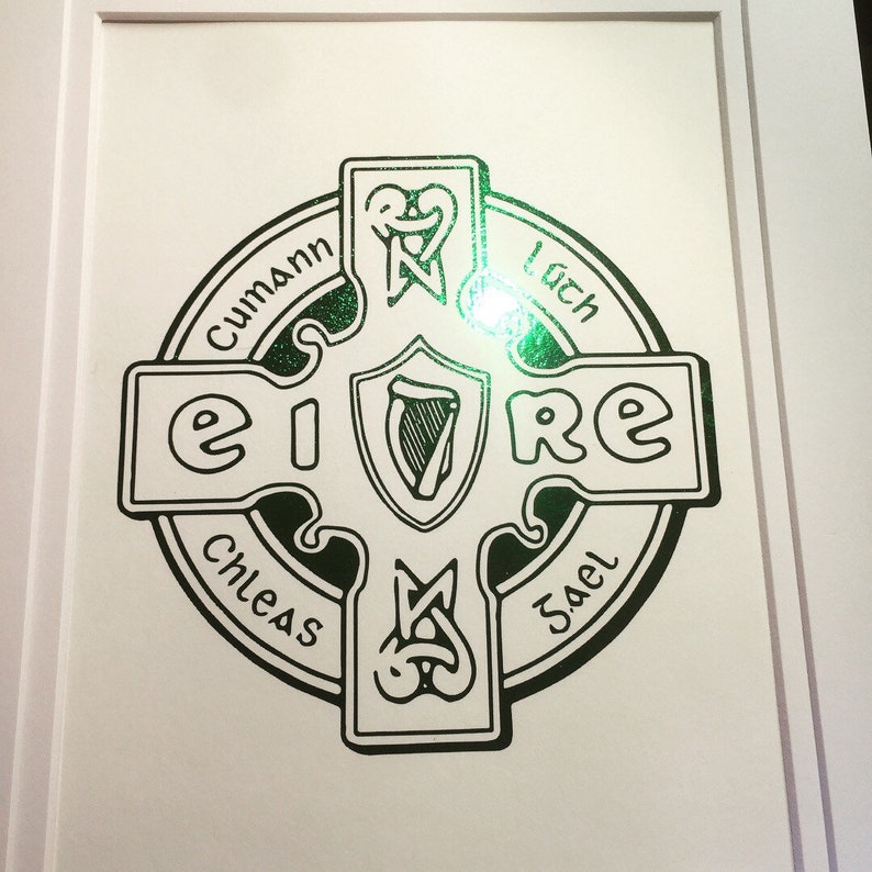 GAA crest foil print | Etsy