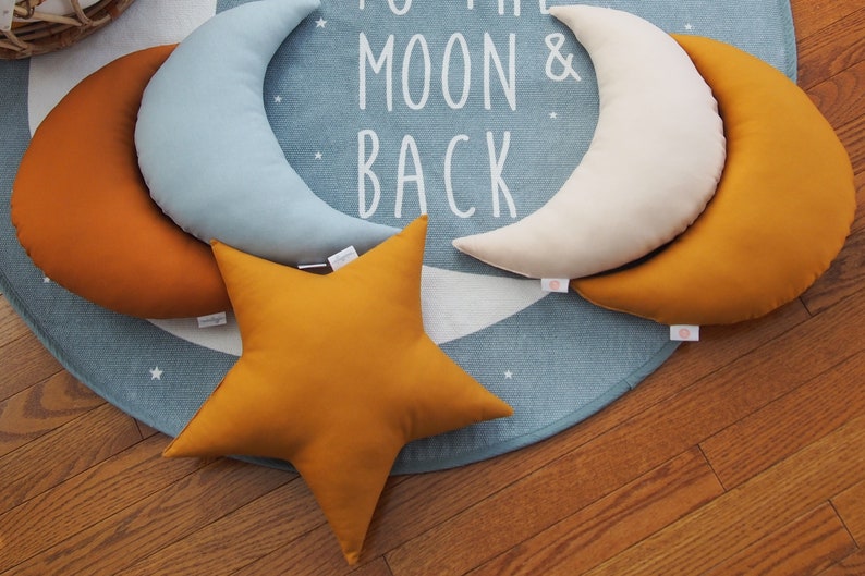 Beige Moon Pillow Moon Shaped Pillow Moon Cushion Moon - Etsy