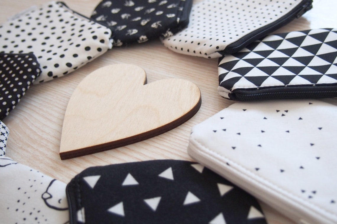 Black & White Pacifier Bag Baby Girl Pacifier Pouch Baby Boy - Etsy