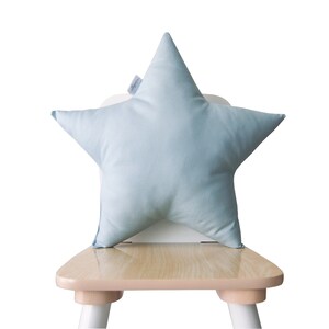 Nursery Decor Pillow Set, Pink Moon and Blue Star Pillow, Star Cushion ...