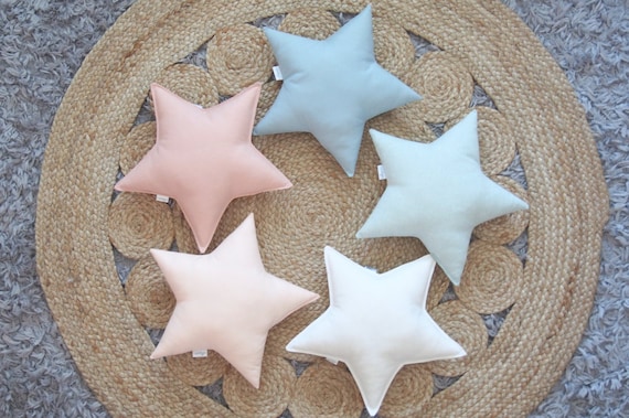 Pink & Blue Star Pillow Star Shaped Pillow Star Cushion - Etsy