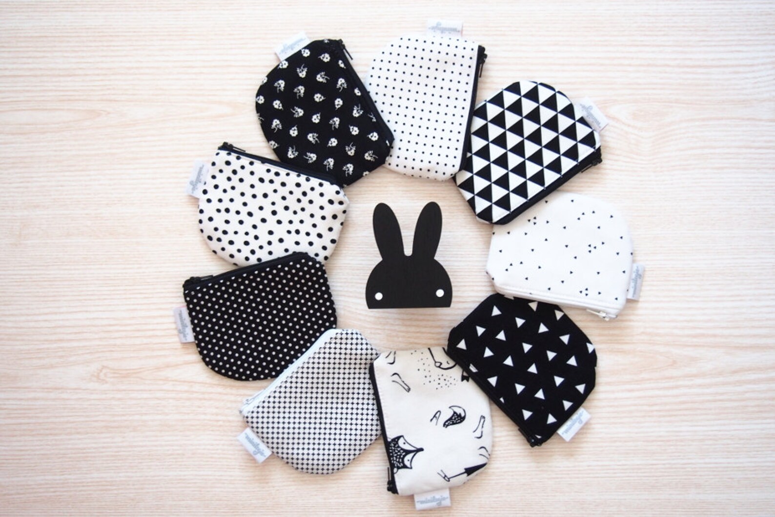 Black & White Pacifier Bag Baby Girl Pacifier Pouch Baby Boy - Etsy