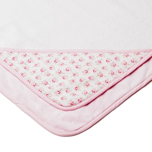 Pink Floral Baby Towel- Bath Hooded Towels- Baby Wrap- Newborn Bath ...