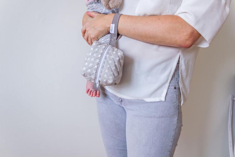Gray Pacifier Pouch Paci Pod Pacifier Boxy Bag Pacifier - Etsy