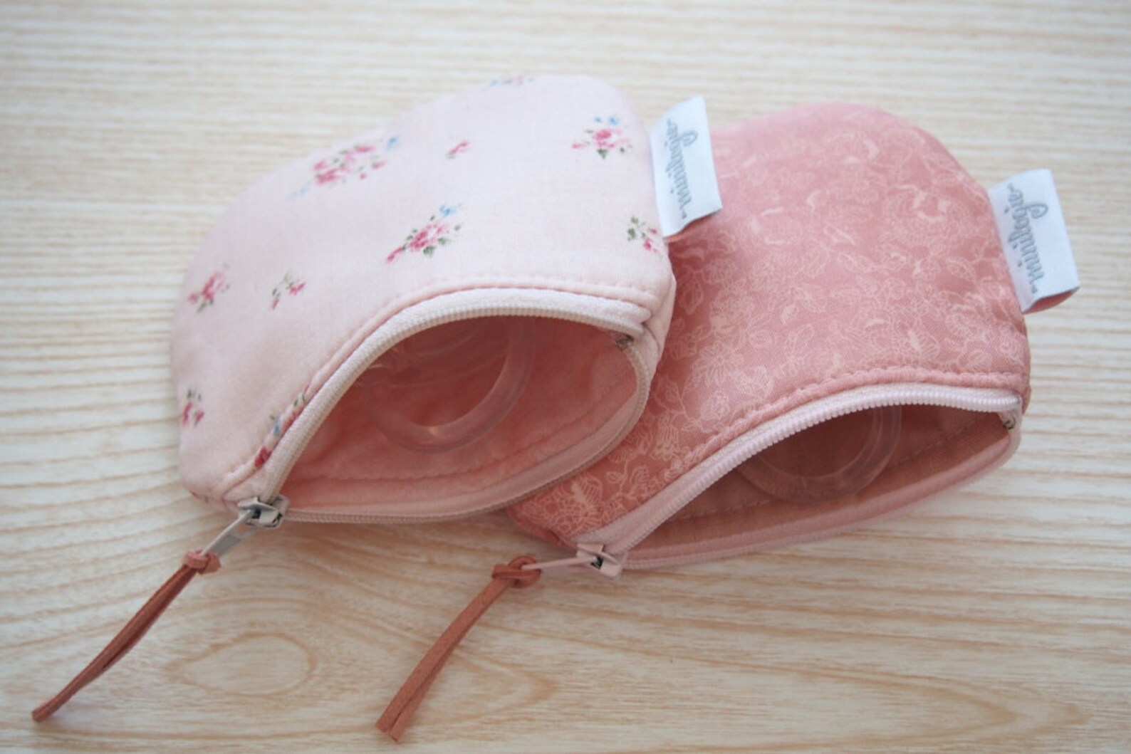 Pink & Blue Pacifier Bag Baby Girl Pacifier Pouch Pacifier | Etsy