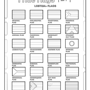 LGBTQIA+ Pride Flags Coloring Pages | Education Printable | LGBTQ Flag ...