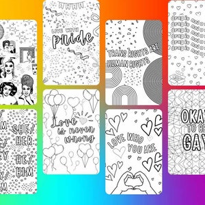 Celebrate Pride Coloring Pages: 30 Pages to Express Your LGBTQ+ Pride ...