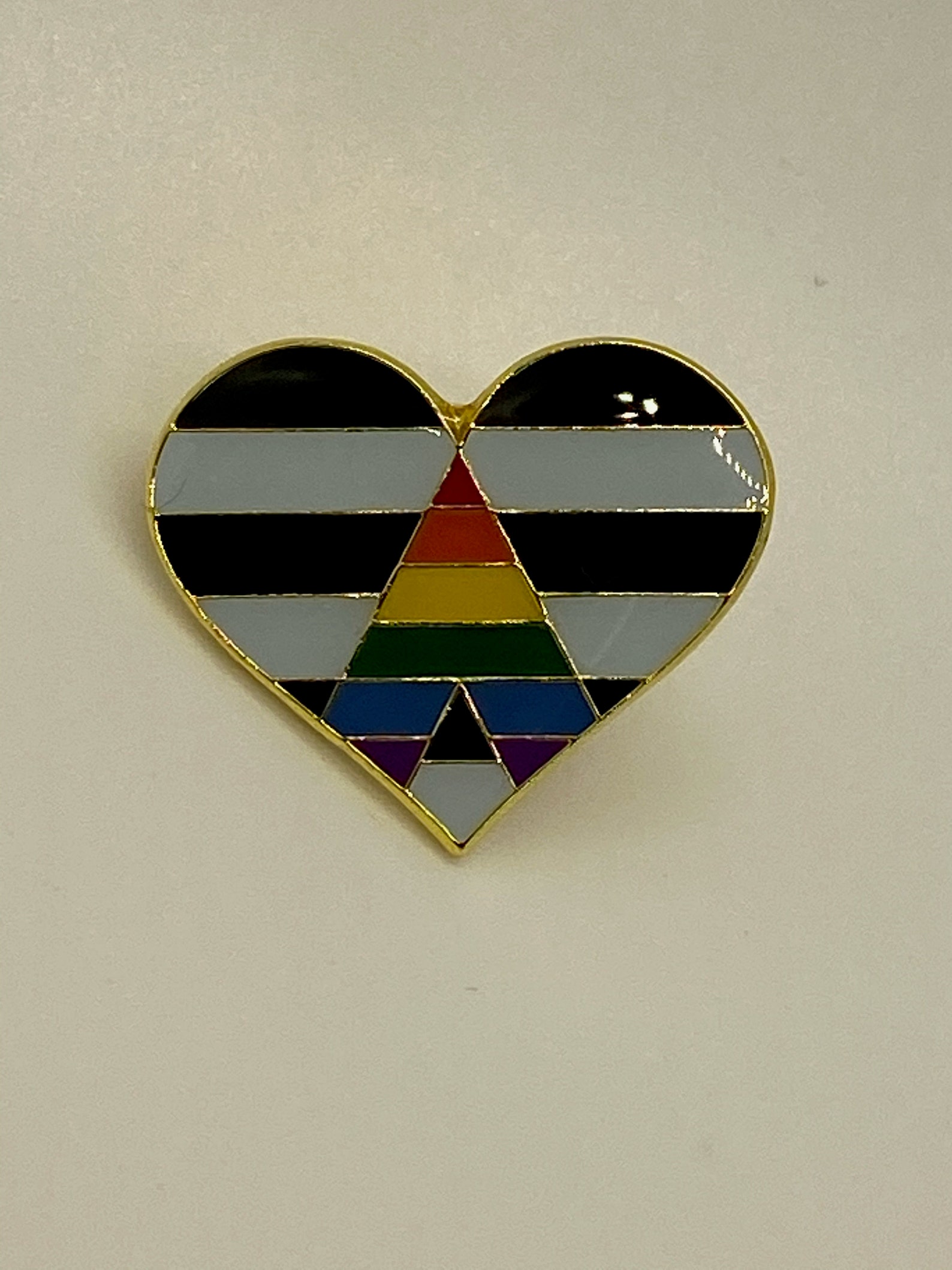 Straight Ally Heart Pride Flag Pins Enameled LGBTQ Supporter - Etsy