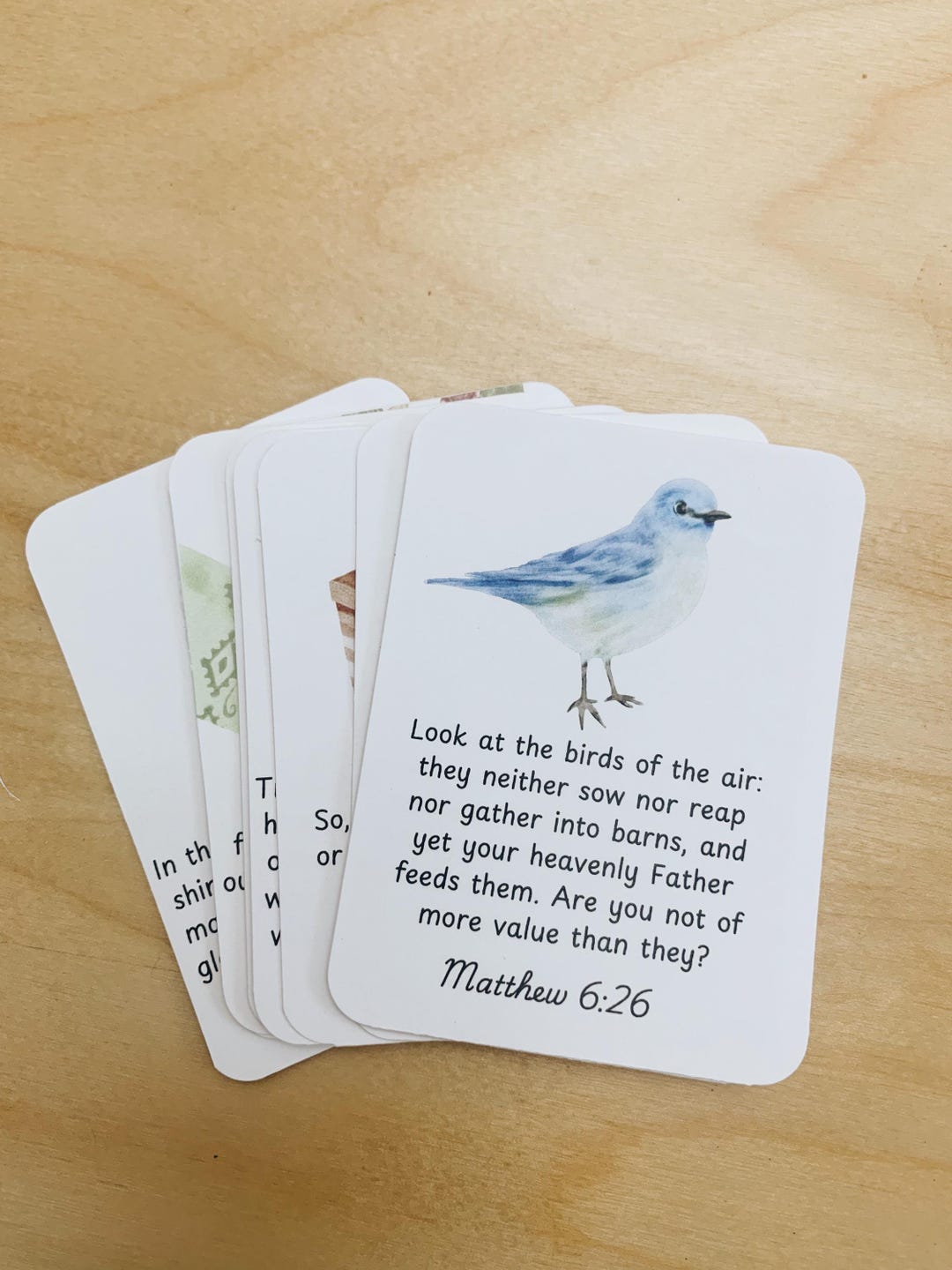 Bible Verse Memory Cards, Christian Print, Scripture Memory for ...