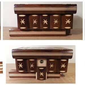 Puzzle Box Wood Magic Secret Brain Teaser IQ Smart Box With - Etsy